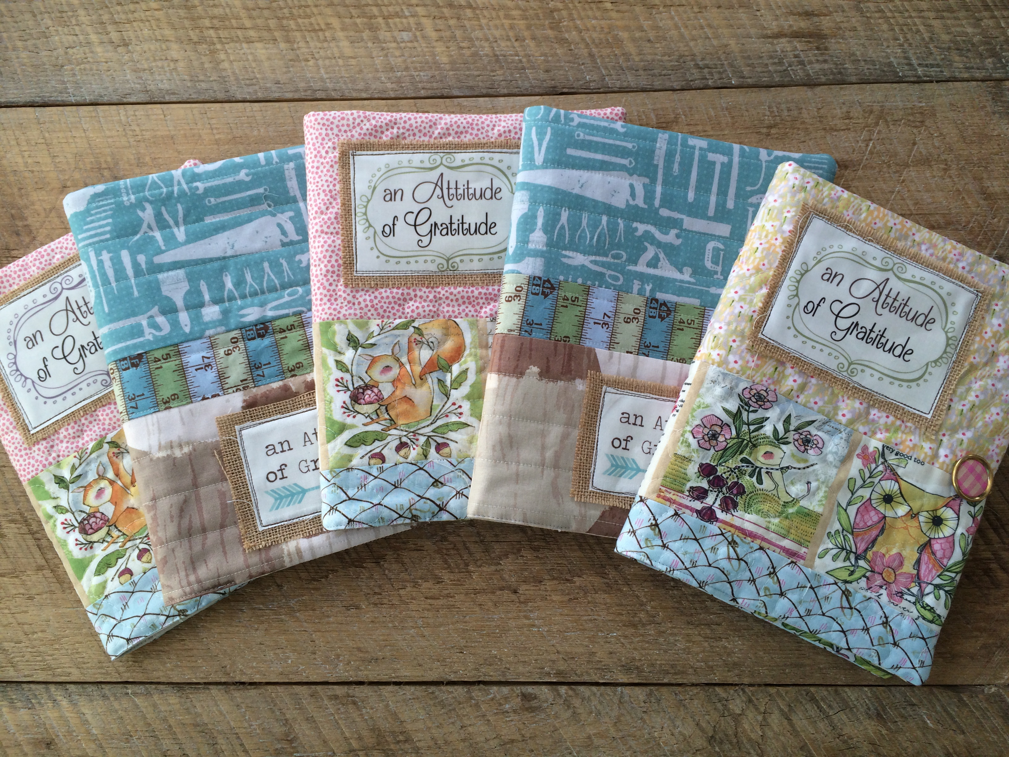 An Attitude of Gratitude Quilted Journals