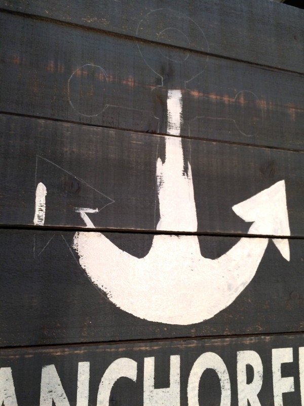 Anchored In Christ Wood Sign {DIY}