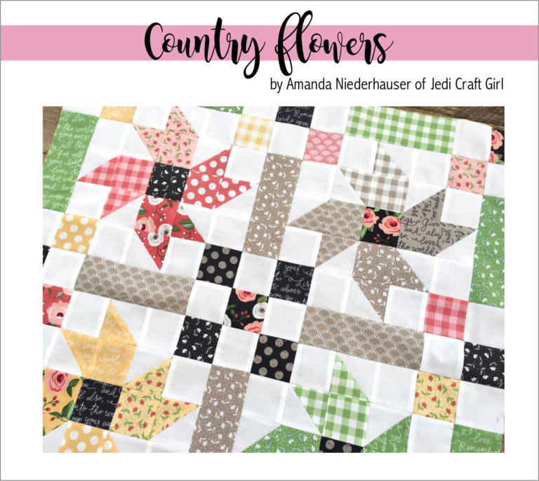 Country Flowers Quilt Pattern