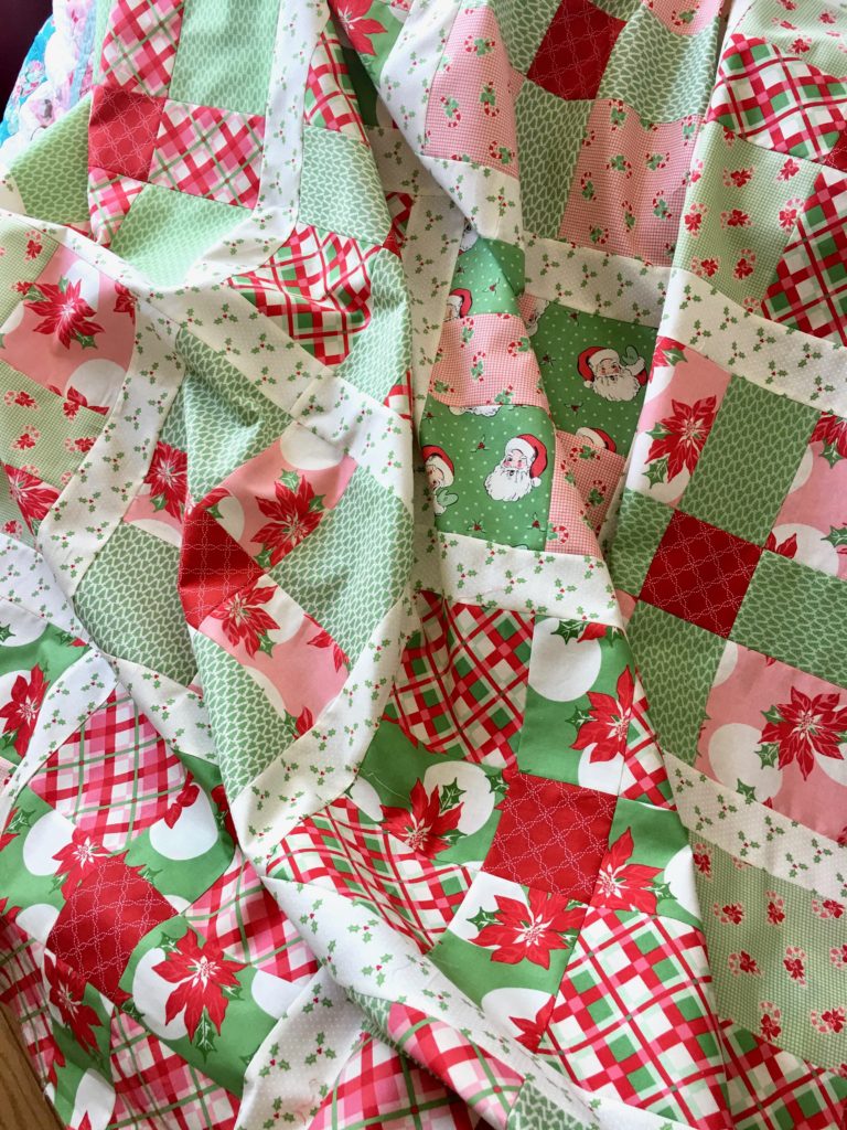 Uneven 9-Patch Quilt Pattern featuring Swell Christmas